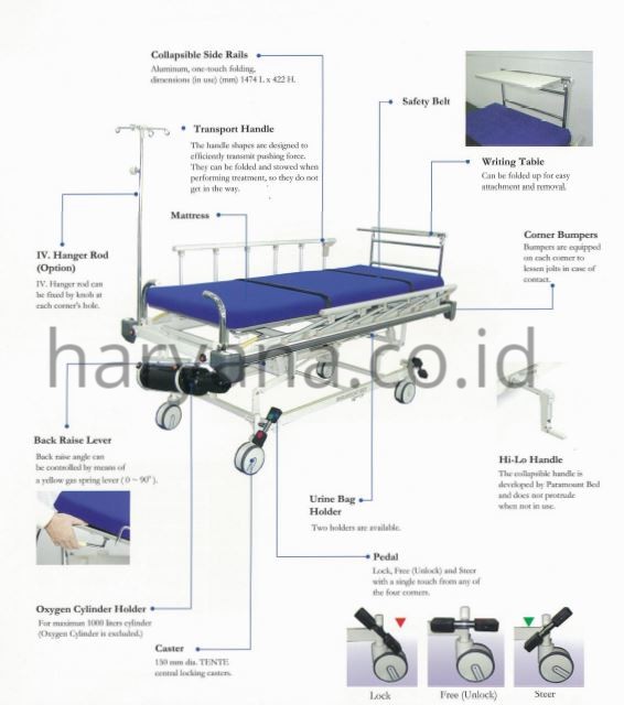 Jual Stretcher PK-2100 Paramount Bed.. - haryana.co.id